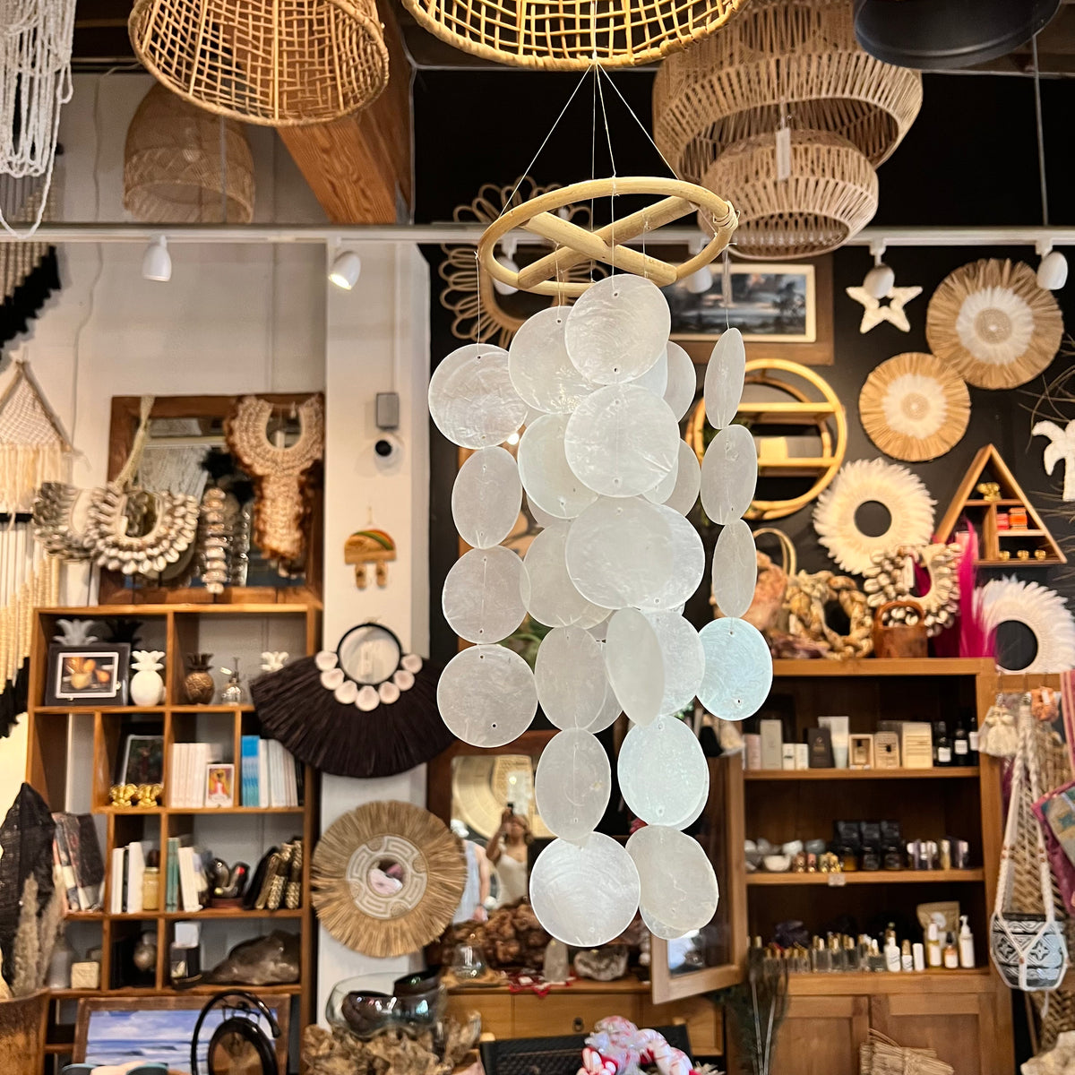 Mini Capiz Chandelier – Coco's Trading Post